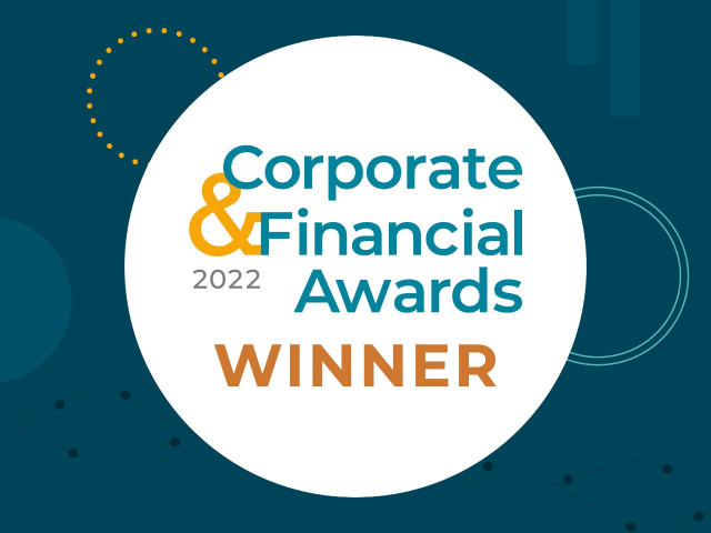 Black Sun has been shortlisted at 2022 The Corporate and Financial Awards