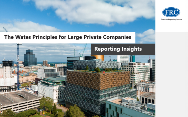 How can Large Private Companies use the Wates Principles to build a ...