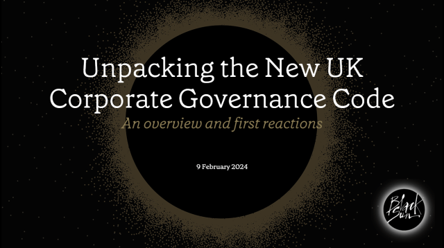 Unpacking the New UK Corporate Governance Code